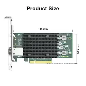 For Intel X540-T1 Ethernet Network Adapter Card, w/ Intel X540-BT1 Chip ...